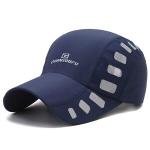 clape uv protection cap lightweight quick drying summer sports sun caps breathable outdoor baseball cap (cp23-navy)