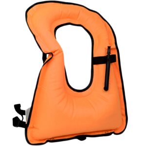 snorkel vest for adults, adjustable light snorkeling jackets safety vests for diving, snorkeling, swimming, surfing (up to 200 lbs loading)