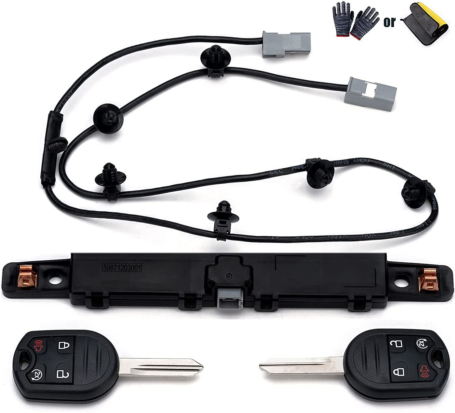 Generic Remote Start Kit BC3Z-19G364-A Compatible with Ford 2011-2014 F-150 2011-2016 F-250 F-350 F-450 F-550, black