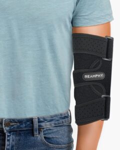 reamphy elbow brace,comfortable night elbow sleep support,elbow splint, adjustable stabilizer splints, cubital tunnel syndrome,tendonitis,ulnar nerve,tennis,fits for men and women(fits most)