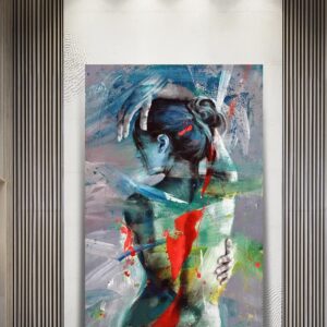 Girl Beautiful Back Photography Wall Art Woman Body Art Canvas Painting Art Print Modern Abstract Pop Artwork House Wall Decorations for Dorm Apartment Gallery-Wrapped Ready to Hang - 28"x44"