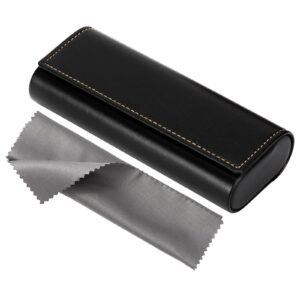 vemiss hard shell eyeglasses case lightweight portable case for women,men (z-black)