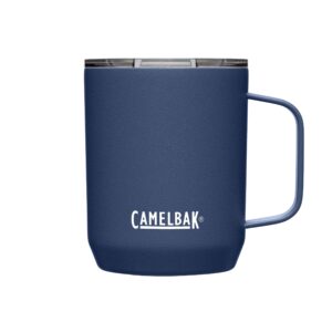 camelbak horizon 12oz camp mug - insulated stainless steel - tri-mode lid - navy