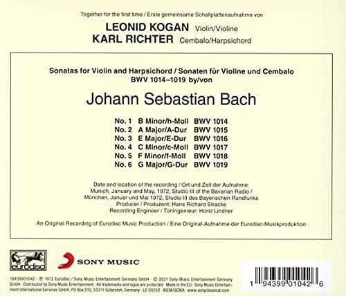 Bach: Violin Sonatas