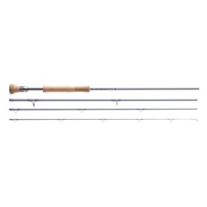 lamson cobalt fast action saltwater fly fishing rod, fighitnig butt, 9 foot 4-piece, with tube 7 wt.