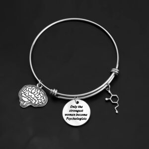 Gzrlyf Female Psychologist Gifts Bracelet Funny Psychotherapist Gifts Only the strongest women become psychologists (Bracelet)