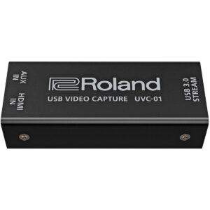 roland uvc-01 usb video capture | plug-and-play for flawless recordings & livestreams | hdmi to usb 3.0 video encoder | uncompressed 1080p hd at 60 fps | webcam operation for mac & windows