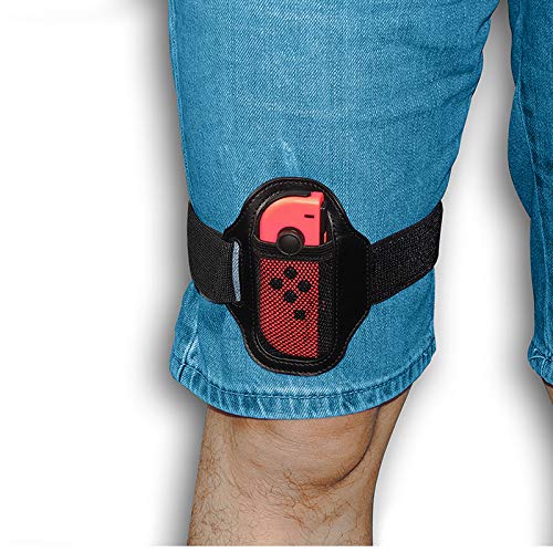 [4 Pack]Wrist Bands and Leg Strap Ring for Nintendo Switch Fit Adventure, Joy-Cons Controller Game Accessories, Adjustable Elastic Strap for Switch Controller Game