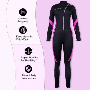 Seaskin Wetsuits for Men Women 3mm Front Zip Full Wetsuit