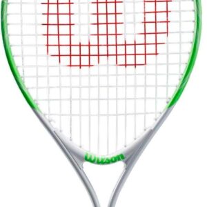 Generic Wilson US Open 25 Junior Tennis Racquet Bundled with a Green/White Wilson Advantage II Tennis Bag (Perfect for Beginner Players Age 9-10) Green/White Bag 25 Inch Racquet