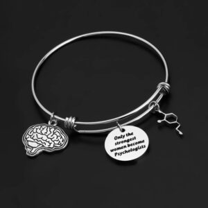 Gzrlyf Female Psychologist Gifts Bracelet Funny Psychotherapist Gifts Only the strongest women become psychologists (Bracelet)