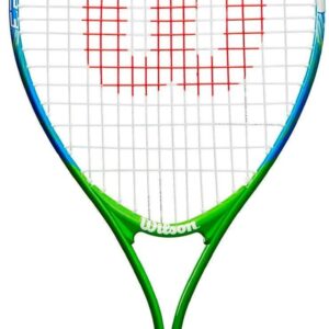 Generic Wilson US Open 25 Junior Tennis Racquet Bundled with a Green/White Wilson Advantage II Tennis Bag (Perfect for Beginner Players Age 9-10) Green/White Bag 25 Inch Racquet