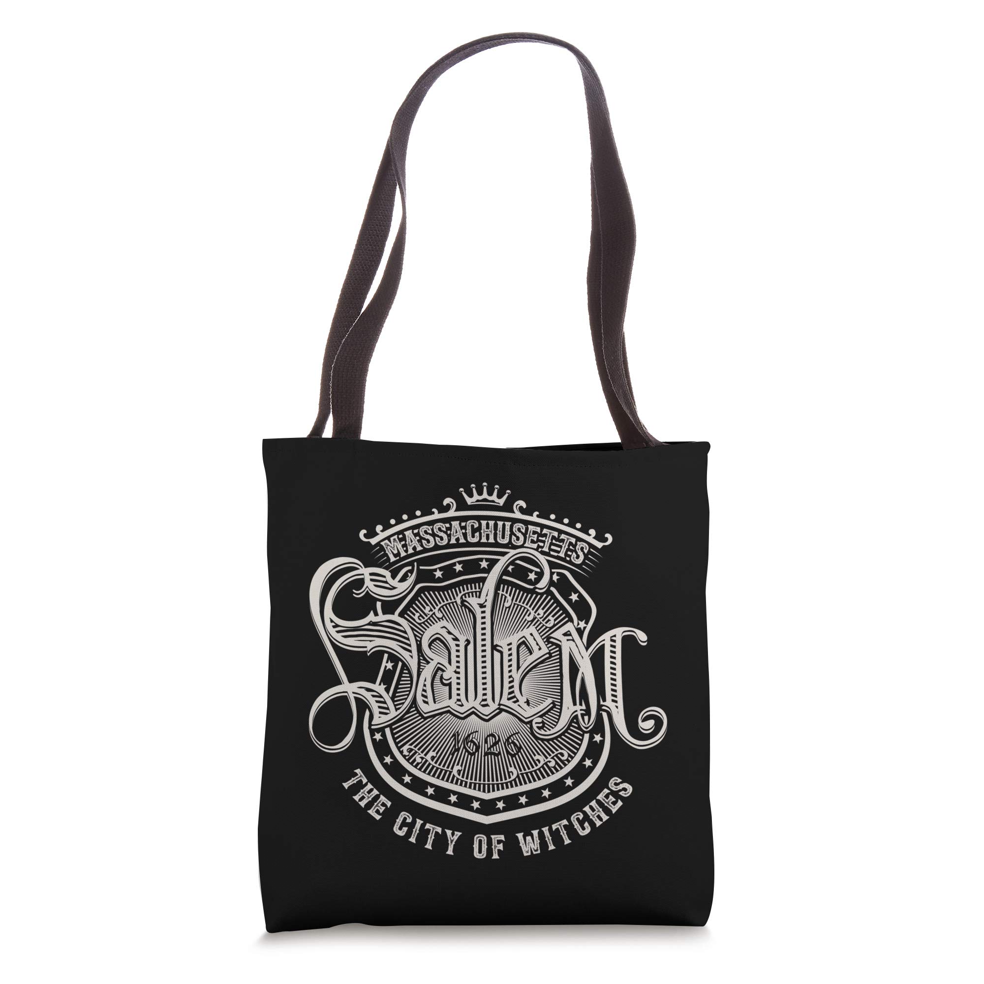 Salem The City Of Witches Massachusetts Vintage Tote Bag