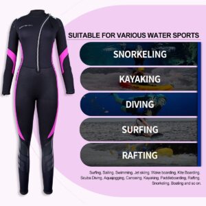 Seaskin Wetsuits for Men Women 3mm Front Zip Full Wetsuit