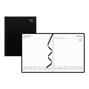 LETTS of London 10Y for Year 2022 Principal Desk Day to Page Journal, Black, Quarto Size (Y) - 10 1/4" X 8/1/4", C10YBK-22