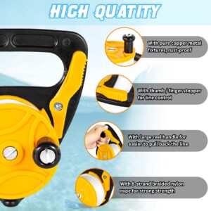 Seafard Compact 150ft Scuba Dive Reel Kayak Anchor with Thumb Stopper for Safety Underwater Diving Snorkeling Yellow