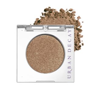 urban decay 24/7 longwear eyeshadow single (half baked - golden shimmer), high-pigment eye shadow compact, smooth & blendable colors, crease-free, vegan - 0.06 oz