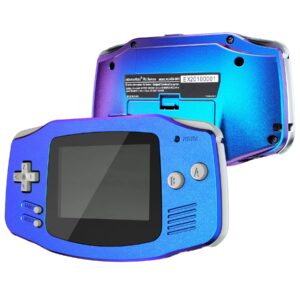 ips ready upgraded extremerate chameleon purple blue replacement shell full housing cover buttons for gameboy advance gba - compatible with both ips & standard lcd - console & ips screen not included