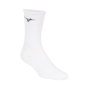 mizuno womens vital crew 3-pack sock, white, medium us