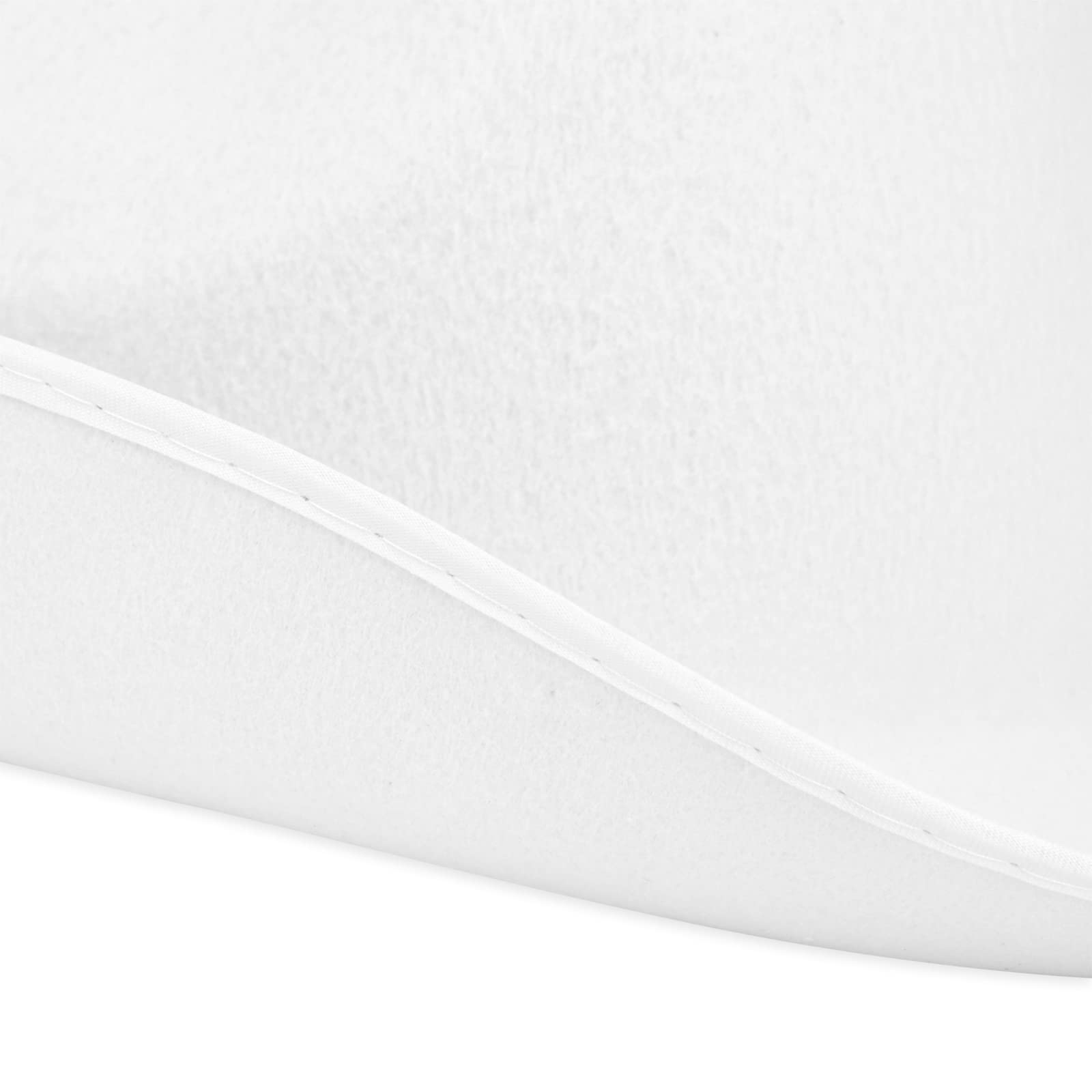 Zodaca White Cowboy Hat - Felt Cowboy Hats for Men, Women, Western Cowgirl Hat for Costume Birthday Bachelorette Party (Adult Size)