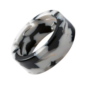 IDesign Chunky Rings,Resin Acrylic Ring for Women Plastic Rings,Vintage Stacking Rings,Leopard print Wide Thick Stackable Joint Ring Retro Acrylic Rings