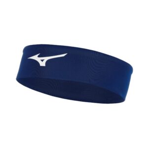 mizuno player headband, navy, one size fits most