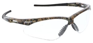 mcr safety memphis series momp110af safety glasses, eye protection, mossy oak frame, clear uv-af anti-fog lens