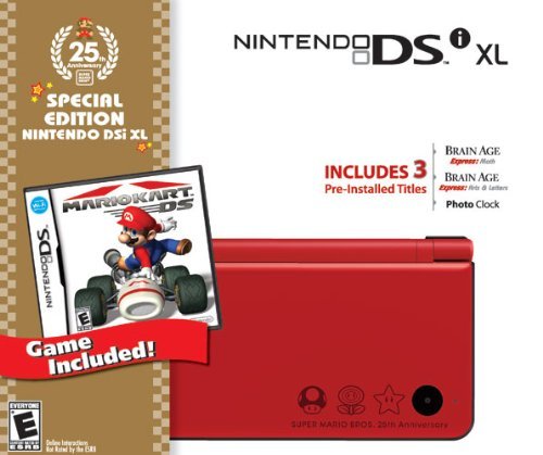 Nintendo DSi XL - 25th Anniversary Edition Red (Renewed)