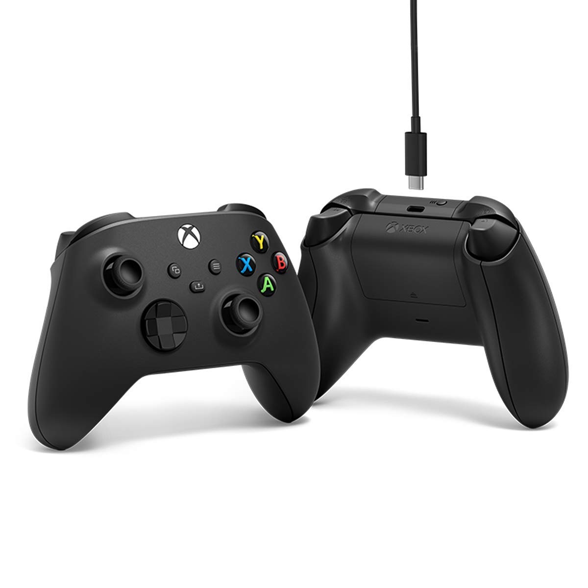 Microsoft Xbox Core Wireless Controller with USB-C Cable - Carbon Black (Renewed)