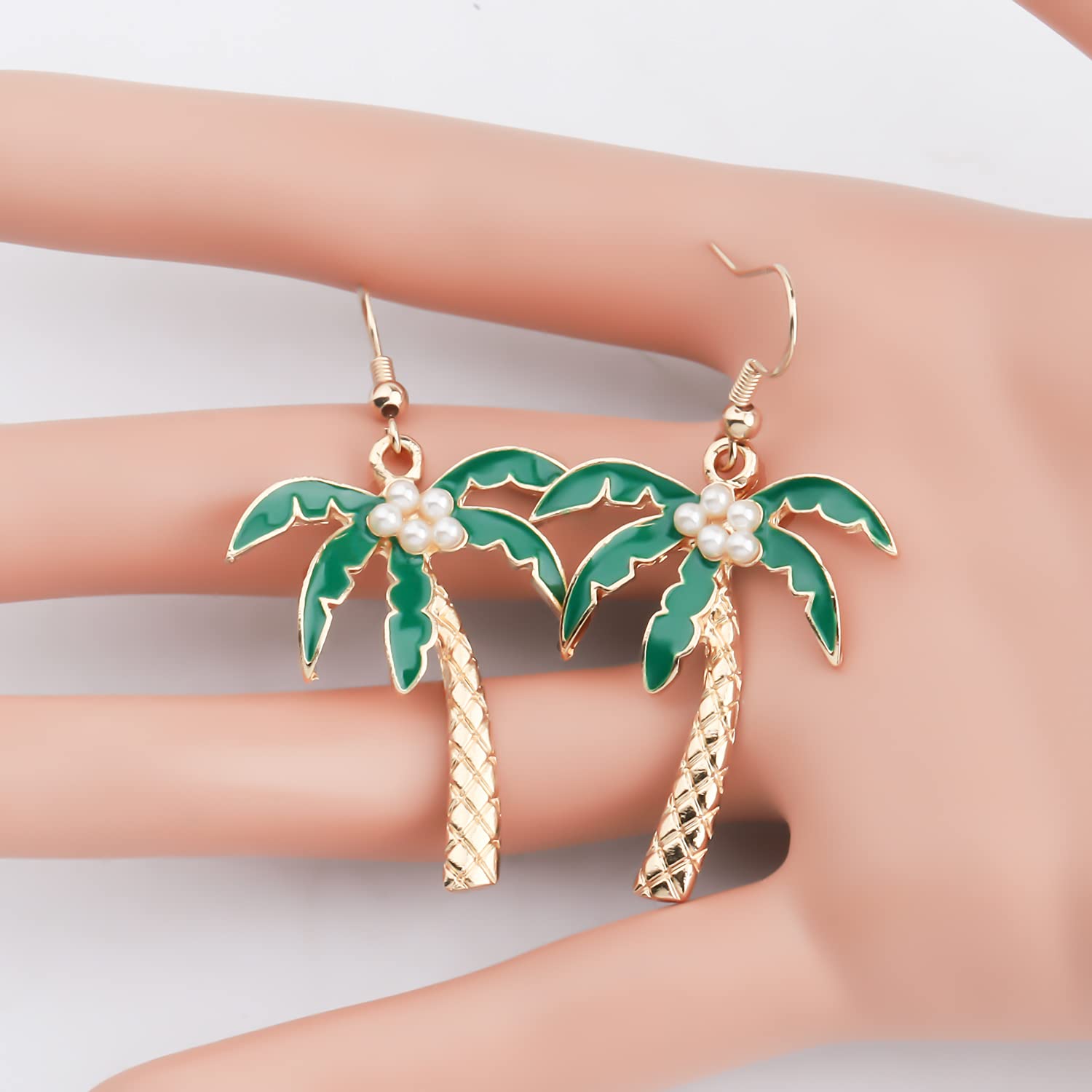 MYOSPARK Coconut Palm Tree Dangle Earring Summer Holiday Hawaii Gift Beach Theme Jewelry Earrings for Women (Coconut Earring)