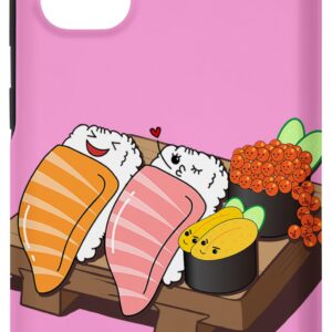 Galaxy S20 Happy Nigiri Sushi, Ikura and Uni on Wooden Plate Case