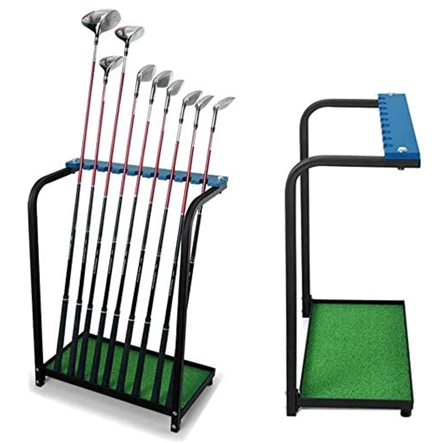 Nisorpa Acrylic Golf Club Organizer Rack Golf Club Display Stand Rack Holder Shelf Golf Putter Rack Holder Stand Metal Golf Club Stand 9 Putters