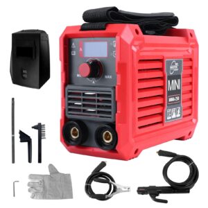 mini welding machine,110v 250a arc stick welder igbt hot start inverter welder with 3.6lbs ultra light weight,full set of welding equipment & extra 5 welding rods