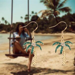 MYOSPARK Coconut Palm Tree Dangle Earring Summer Holiday Hawaii Gift Beach Theme Jewelry Earrings for Women (Coconut Earring)