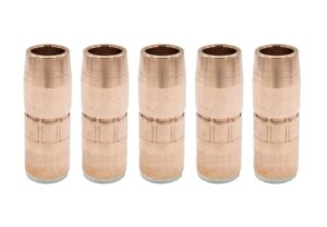 nozzle for n-m5800c 5/8" id flush acculock mdx fits miller mdx-250 mig gun (5-pk)