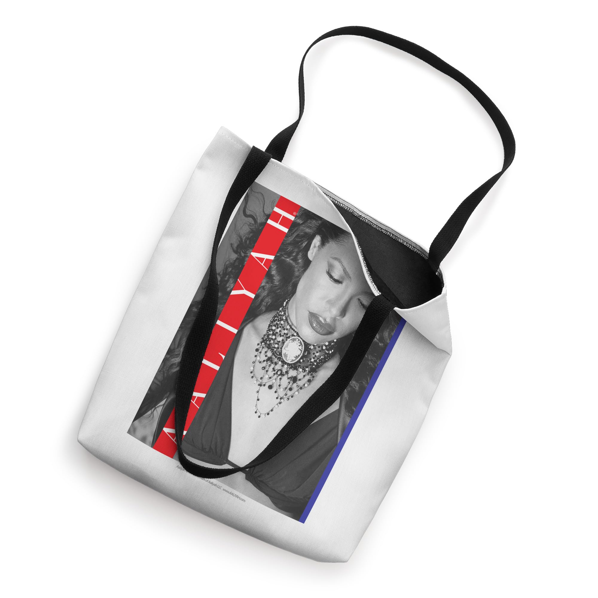 Aaliyah Red and Blue Stripes Tote Bag