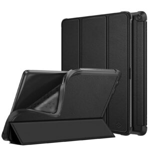 fintie slim case for amazon fire hd 10 and fire hd 10 plus tablet (only compatible with 11th generation 2021 release) - soft tpu smart stand back cover with auto wake/sleep, black