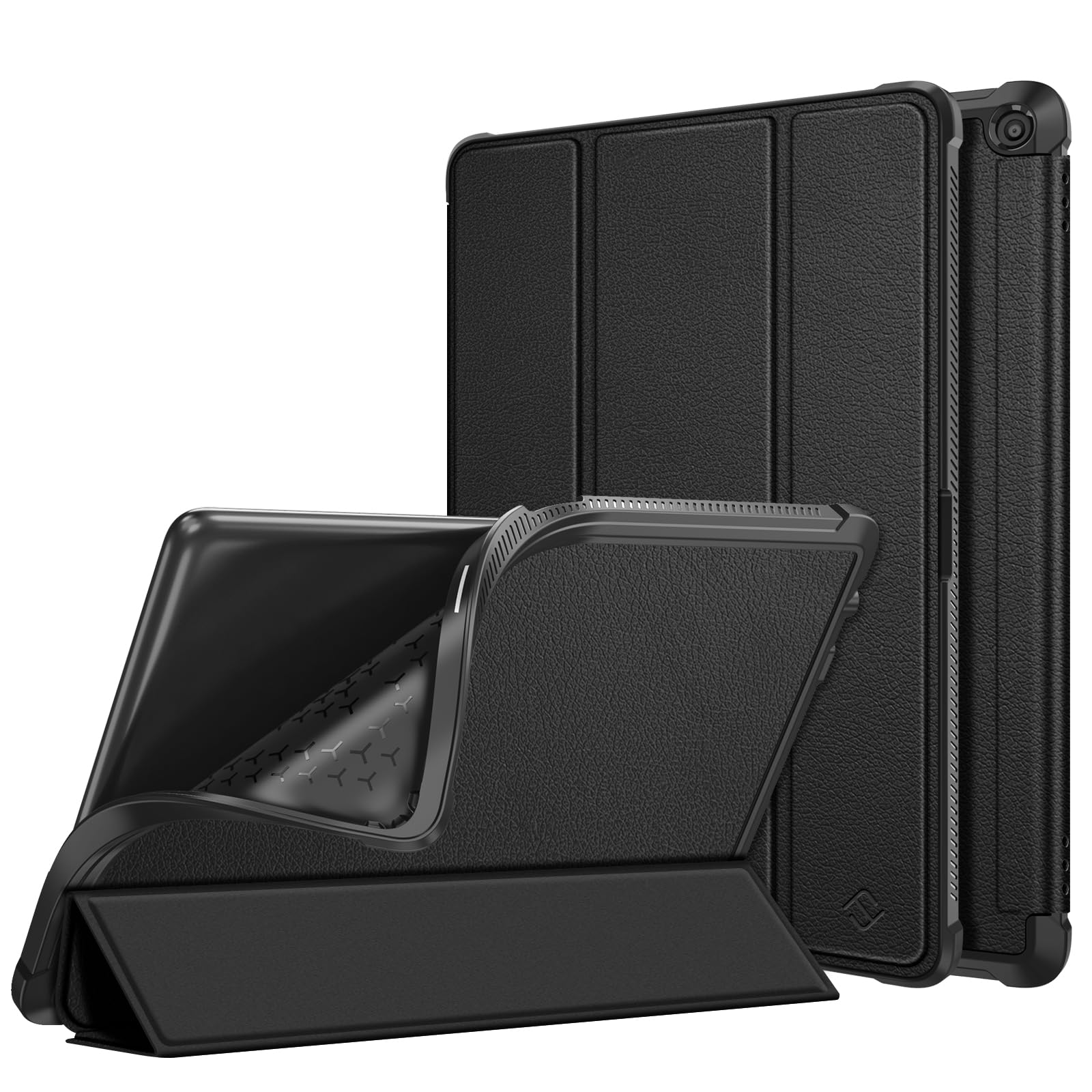 Fintie Slim Case for Amazon Fire HD 10 and Fire HD 10 Plus Tablet (Only Compatible with 11th Generation 2021 Release) - Soft TPU Smart Stand Back Cover with Auto Wake/Sleep, Black