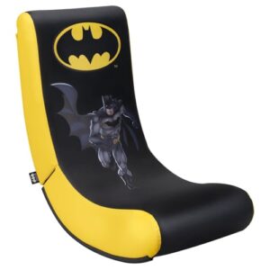 subsonic batman - junior rock'n'seat gaming chair- child/teenager gamer seat for bedroom official license (ps5////)