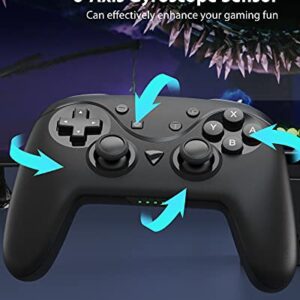 YCCTEAM Switch Controller Compatible With Switch/Switch Lite/Switch Oled, Switch Pro Controller with NFC, Turbo, Dual Vibration Function and Wake Up