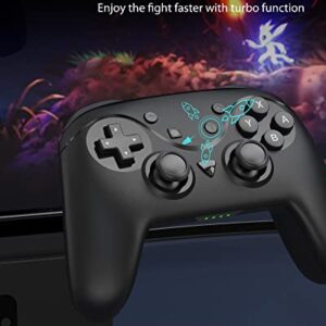 YCCTEAM Switch Controller Compatible With Switch/Switch Lite/Switch Oled, Switch Pro Controller with NFC, Turbo, Dual Vibration Function and Wake Up