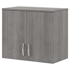 bush business furniture universal 24-inch wall cabinet with doors and 2 shelves, platinum gray (uns428pg)