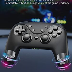 YCCTEAM Switch Controller Compatible With Switch/Switch Lite/Switch Oled, Switch Pro Controller with NFC, Turbo, Dual Vibration Function and Wake Up