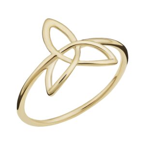 14k yellow gold celtic trinity knot ring (size 7)