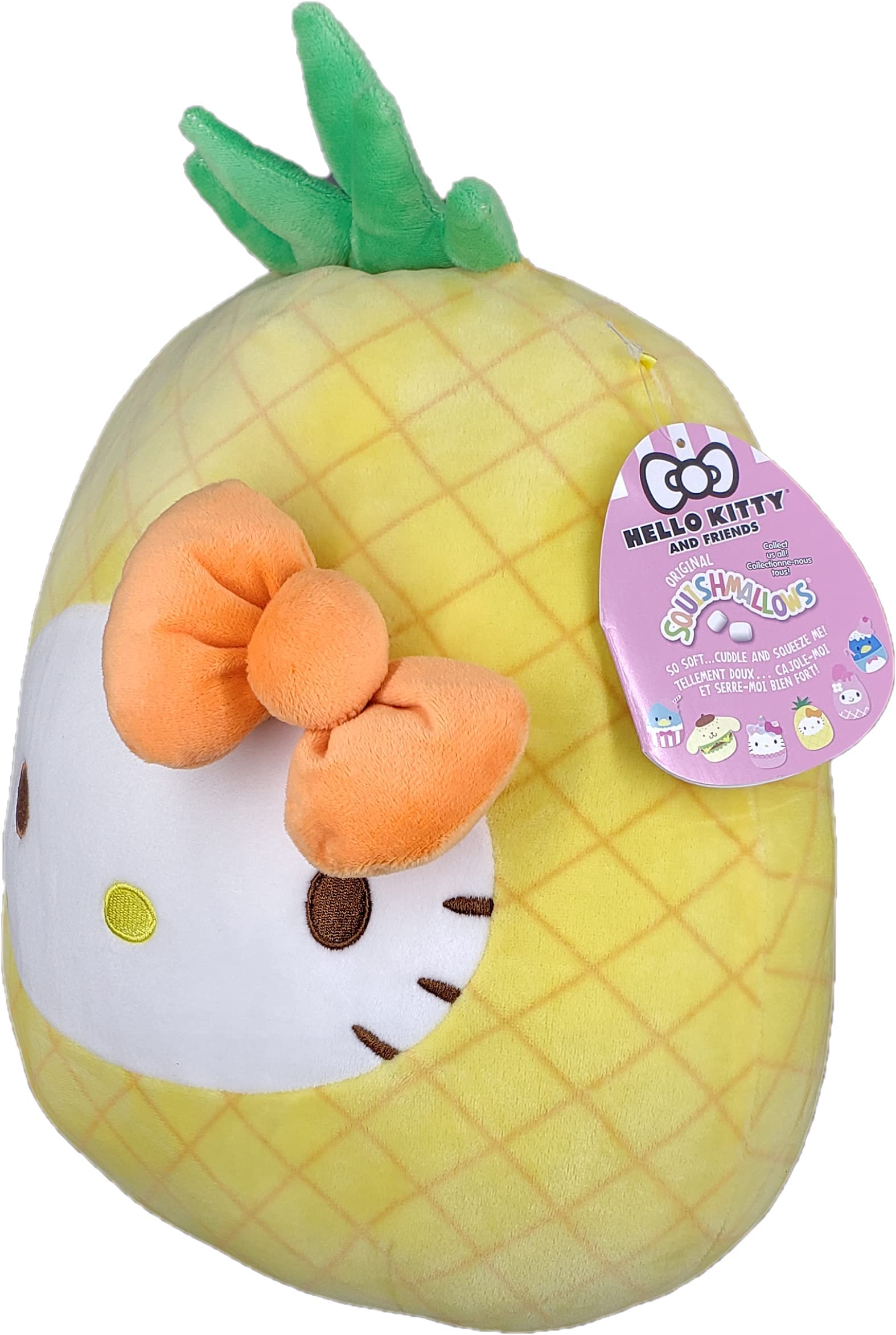 SQUISHMALLOW KellyToys - Sanrio® Hello Kitty® and Friends Squad - 12 Inch (30cm) - Pineapple Hellokitty® - Super Soft Plush Toy Animal Pillow Pal Buddy Stuffed Animal Birthday Gift