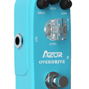 AZOR Overdrive Guitar Effect Pedal Classical Pedal with Power Adapter