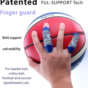 Lynnmed Sport finger guard splints (one pair) basketball finger protector Sport Injuries, Basketball, Volleyball, Bowling fits Index, Middle Finger, Ring, Pinky