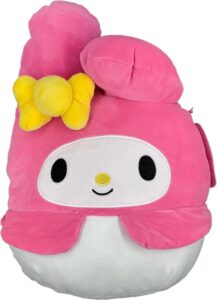 squishmallow kellytoys - sanrio hello kitty and friends squad - 12 inch (30cm) - pink my melody - super soft plush toy animal pillow pal buddy stuffed animal birthday gift