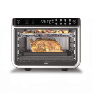 ninja dt201 foodi 10-in-1 xl pro air fry digital countertop convection toaster oven with dehydrate and reheat, 1800 watts, stainless steel finish (renewed)