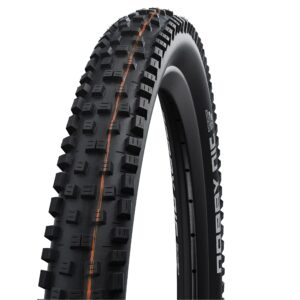 schwalbe nobby nic tire - 29 x 2.4, tubeless, folding, black, evolution, addix soft, supertrail